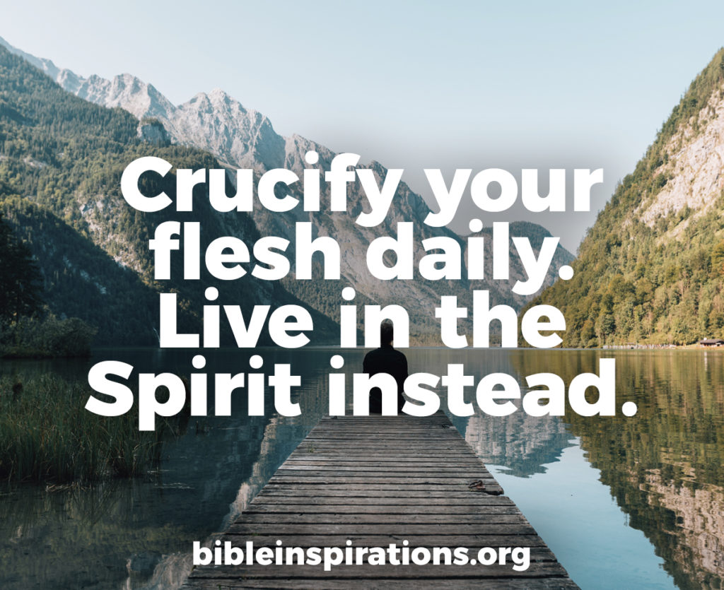 Crucify Your Flesh Daily. Live in the Spirit Instead. – Bible Inspirations